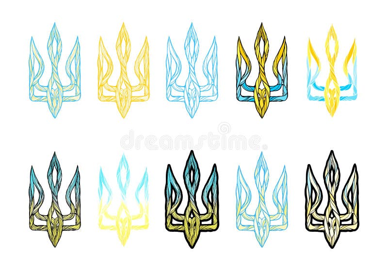 Ukraine, Trident, the National Emblem of the Country Stock Vector ...