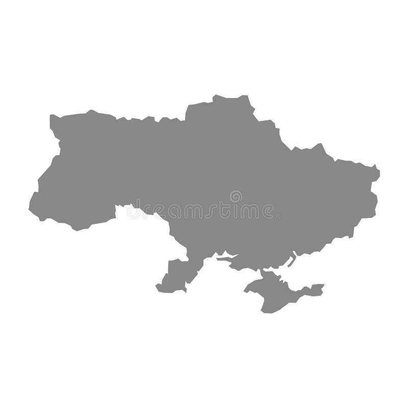 Ukraine vector map stock vector. Illustration of grey - 119306805