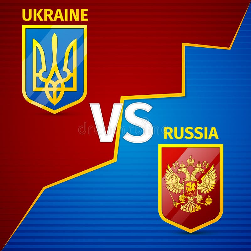 Ukraine VS Russia stock vector. Illustration of international - 46482780