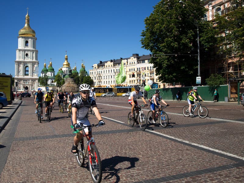 Ukrainian Bike Day editorial photo. Image of biking, lifestyle - 23824376