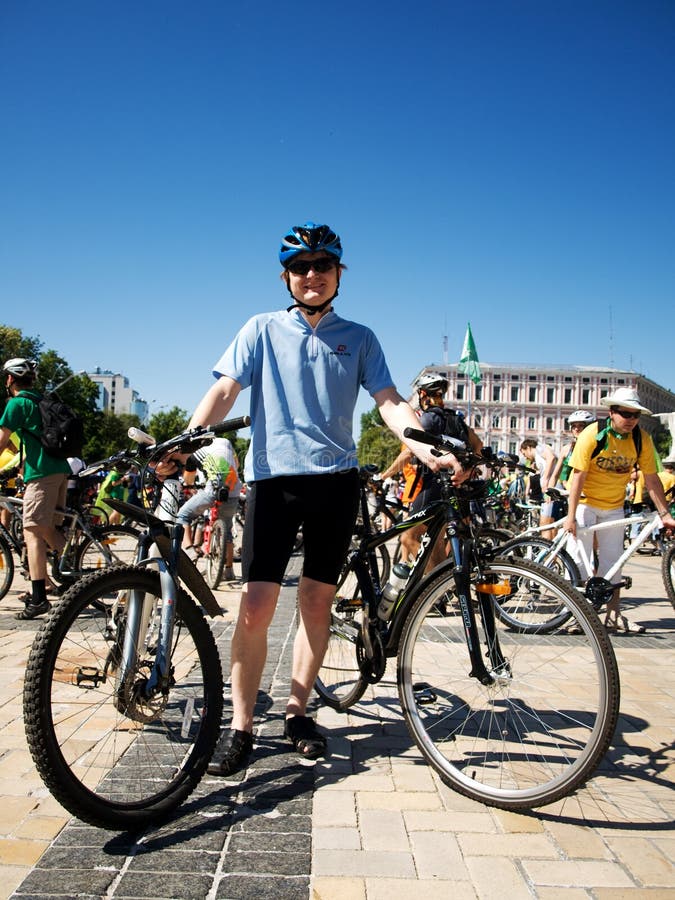 Ukrainian Bike Day editorial stock image. Image of active - 23824414