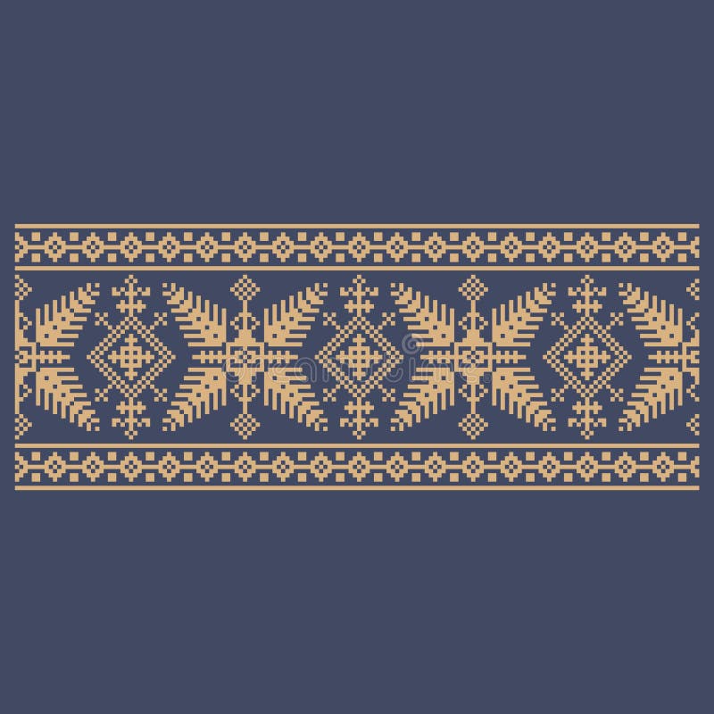 Ukrainian Border Pattern Element. Stencil for Block Print or Tattoo ...