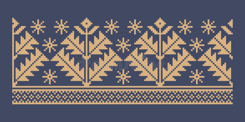 Ukrainian Border Pattern Element. Stencil for Block Print or Tattoo ...