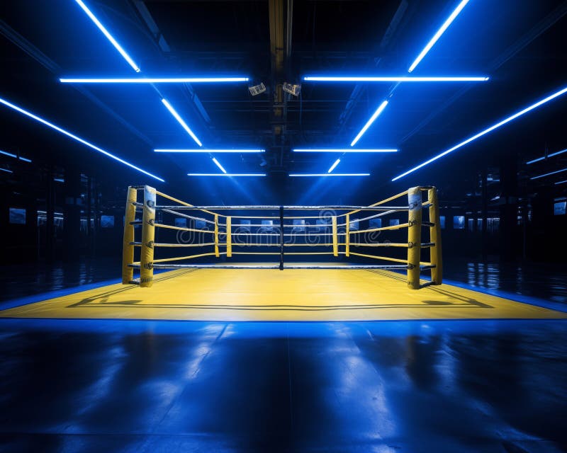 Ukrainian Boxing Match Background Stock Illustration - Illustration of ...