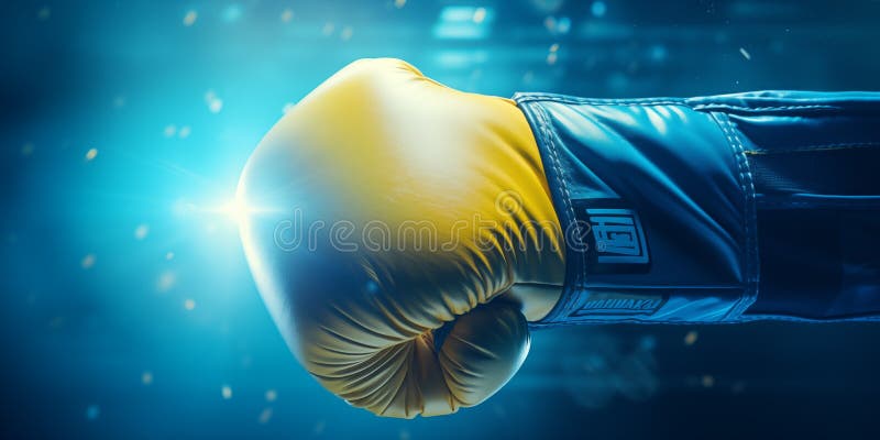 Ukrainian Boxing Match Background Stock Illustration - Illustration of ...
