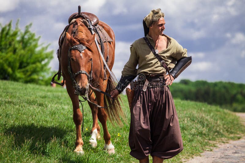 Ukrainian Cossacks editorial photo. Image of field, spear - 55267061