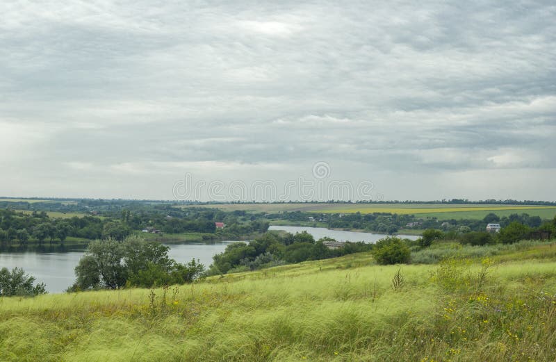 Ukrainian Country Landscape Stock Photo - Image of nature, landscape ...