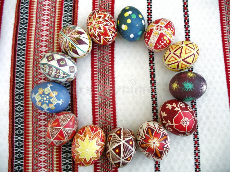 Ukrainian easter eggs stock image. Image of colourful - 115639681