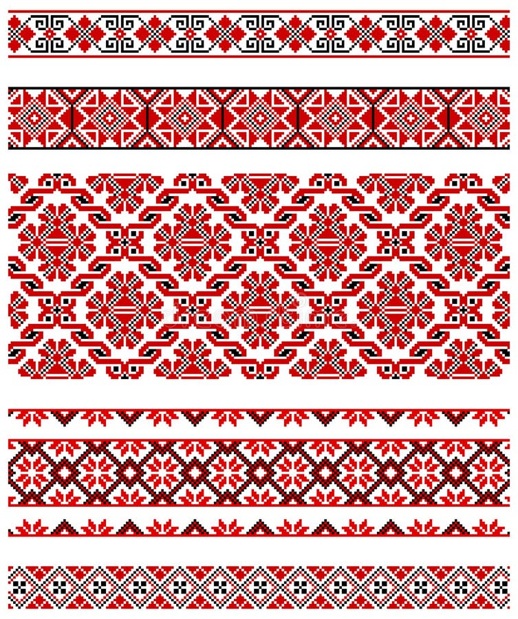 Russian Ornament Embroidery Stock Vector - Illustration of amulet ...