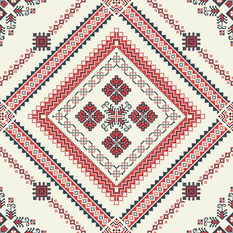 Ukrainian Embroidery Pattern 57 Stock Vector - Illustration of ...