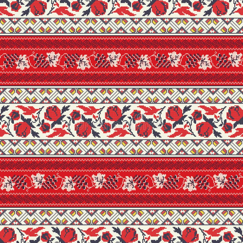 Ukrainian Embroidery Pattern 82 Stock Vector - Illustration of ...