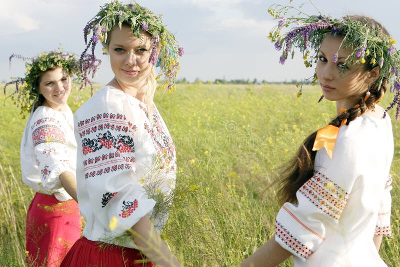 Ukrainian culture stock image. Image of hair, fine, embroidery - 23545673