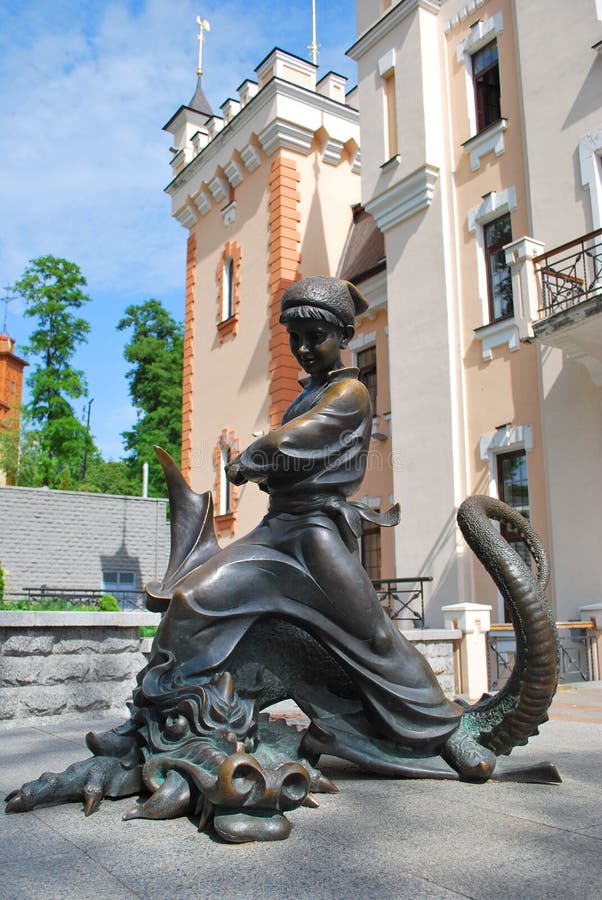 Ukrainian fairy tale hero stock image. Image of sculpture - 28465473
