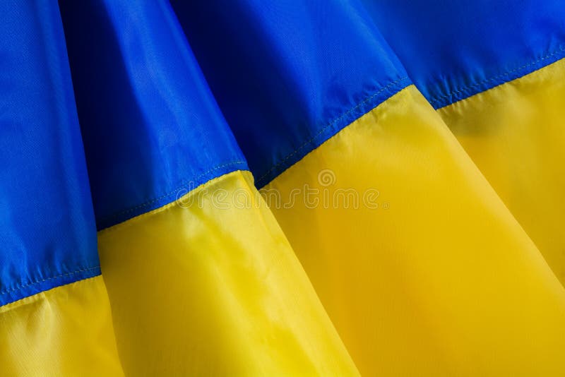 Ukrainian Flag. Background from the Flag of Ukraine Made by Waves Stock ...