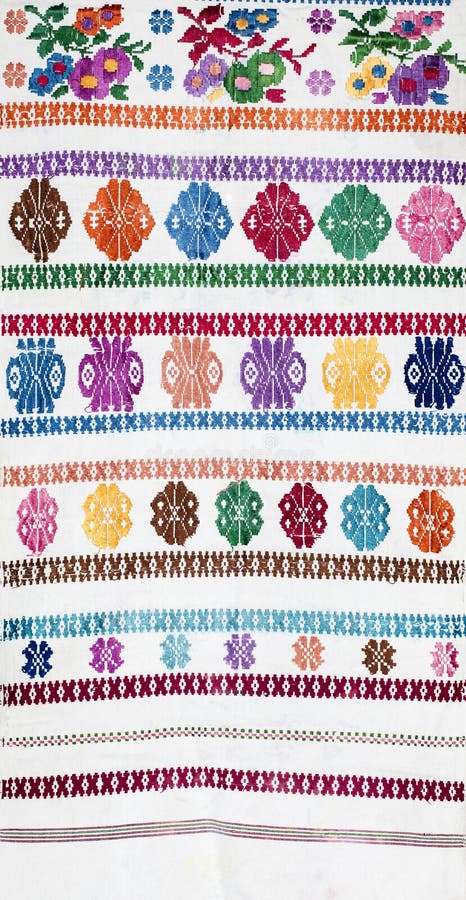 Ukrainian folk embroidery stock image. Image of flower - 101166329