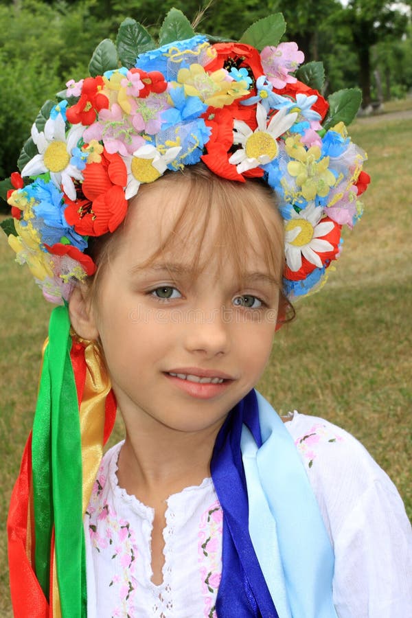 Ukrainian girl stock image. Image of portrait, white - 22459111