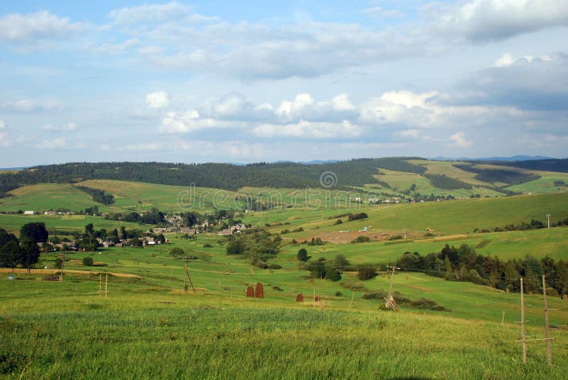 Landscape of Ukrainian Green Plains Stock Photo - Image of forest, town ...