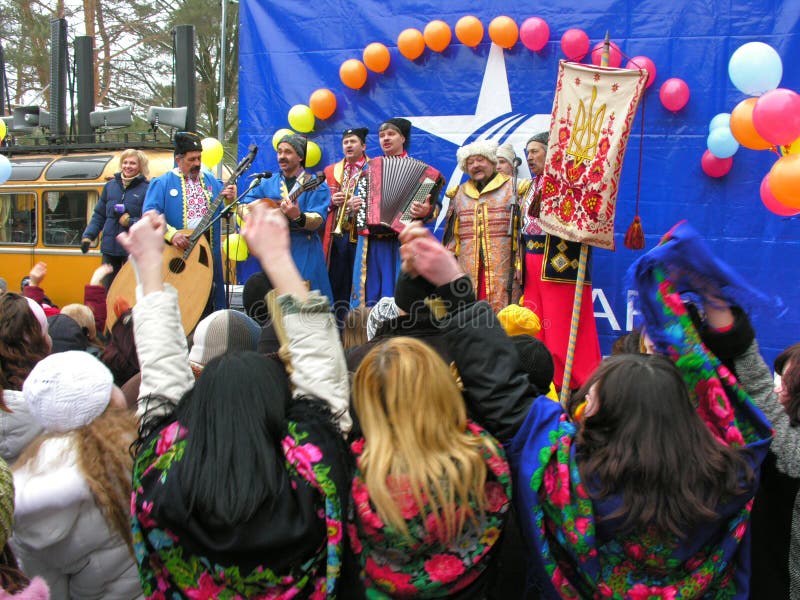 Ukrainian Holiday Maslenitsa (pancake Week) Editorial Photography ...