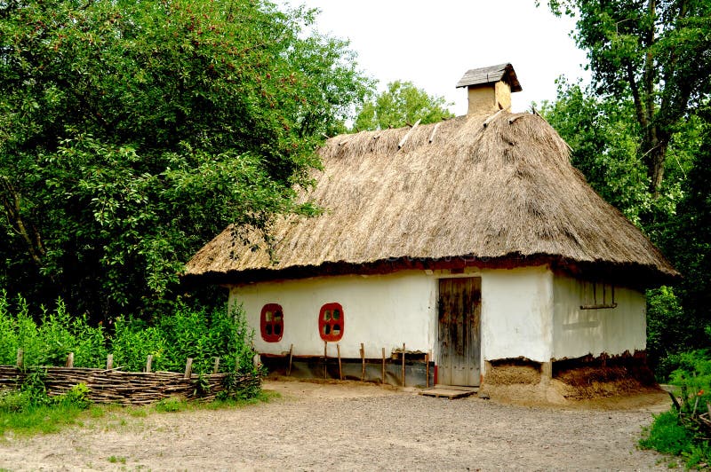 Ukrainian house stock photo. Image of trees, ukraine - 20291884