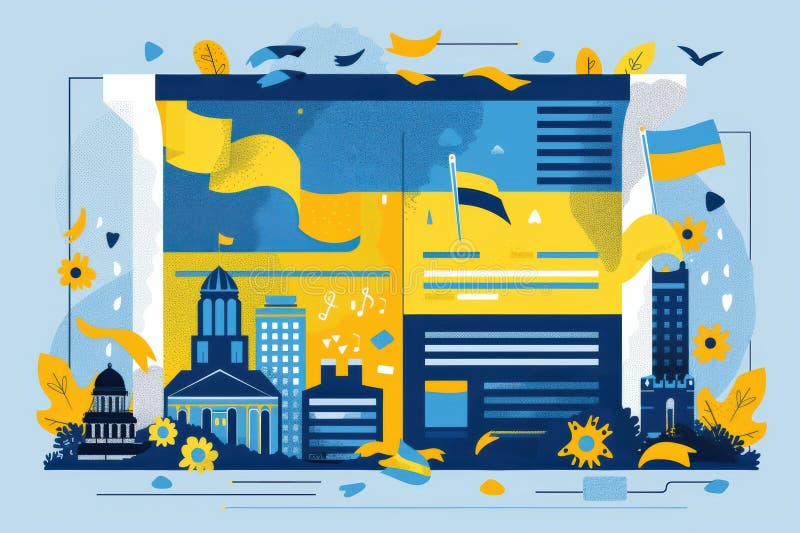 Ukrainian Media Broadcast Delivering Breaking News and War Updates ...