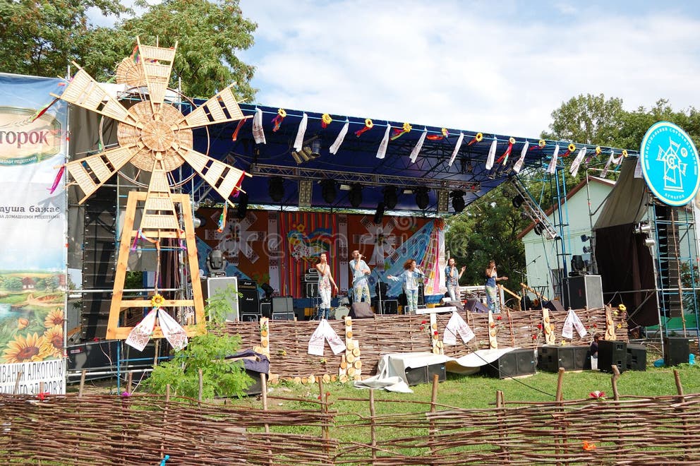 Ukrainian Modern Pop Group on the Stage Editorial Photography - Image ...