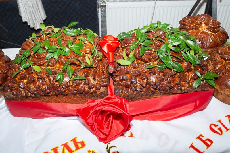 Ukrainian Wedding Loaf Ceremonial Bread Stock Photos - Free & Royalty ...