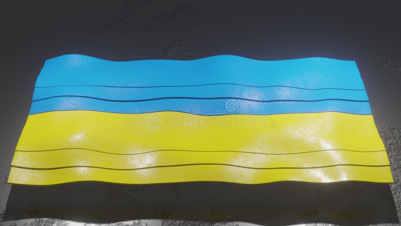 Ukrainian Yellow Blue Flag Waving Stock Video - Video of wallpaper ...