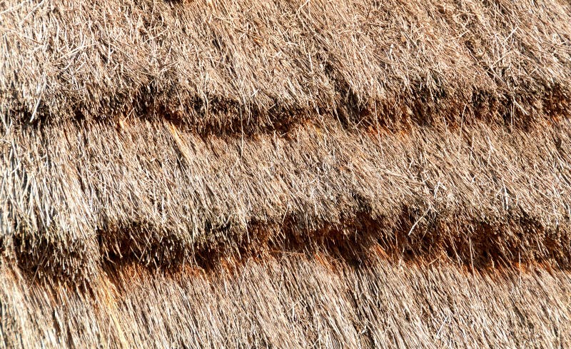 Ukrainisches Traditionelles Strohdach. Stockfoto - Bild von hintergrund ...