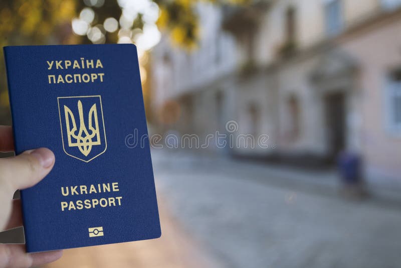 Ukrainskt biometric pass arkivfoto. Bild av fingeravtryck - 95001784