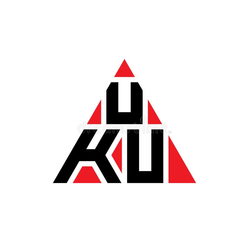 UKU Triangle Letter Logo Design with Triangle Shape. UKU Triangle Logo ...