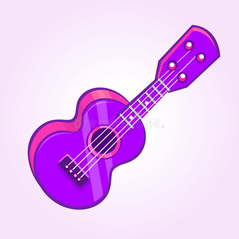 Cartoon Ukulele Illustration Clipart Stock Vector - Illustration of ...