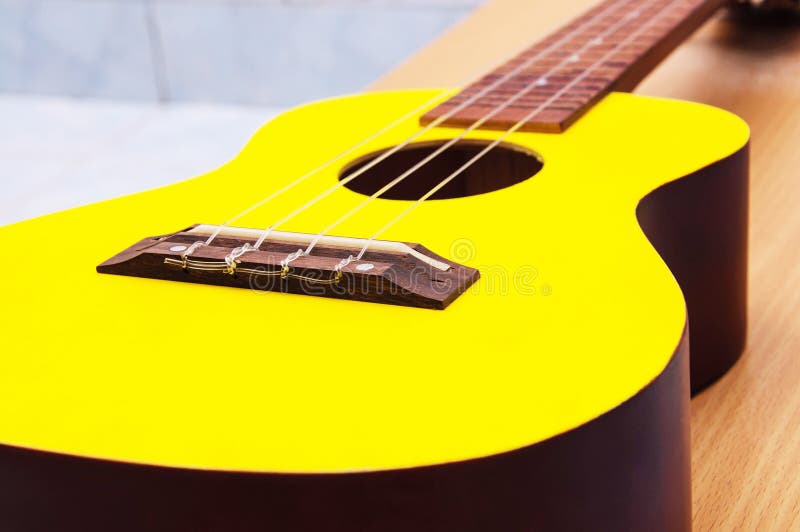 Ukulele Close Up stock photo. Image of pick, black, guitar - 31887396