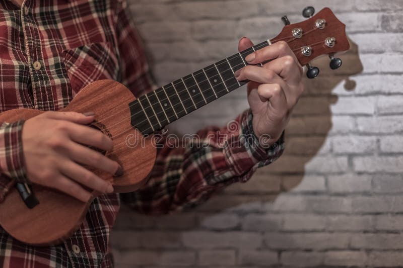 Ukulele in female hands stock photo. Image of people - 138532170