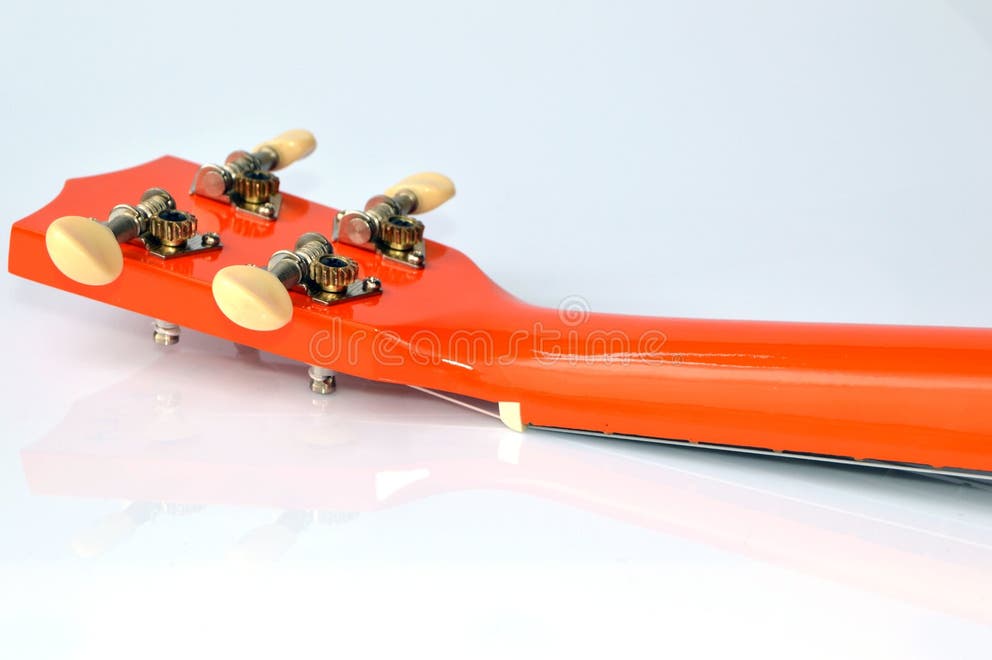 Ukulele neck stock image. Image of orange, hordes, painting - 58744245