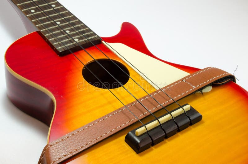 Ukulele Red Cherry Sunburnt Colour Stock Photo - Image of ukulele ...