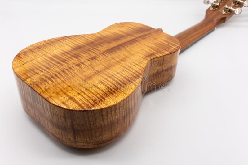 Ukulele with Side Soundhole Isolated on White Background Stock Photo ...