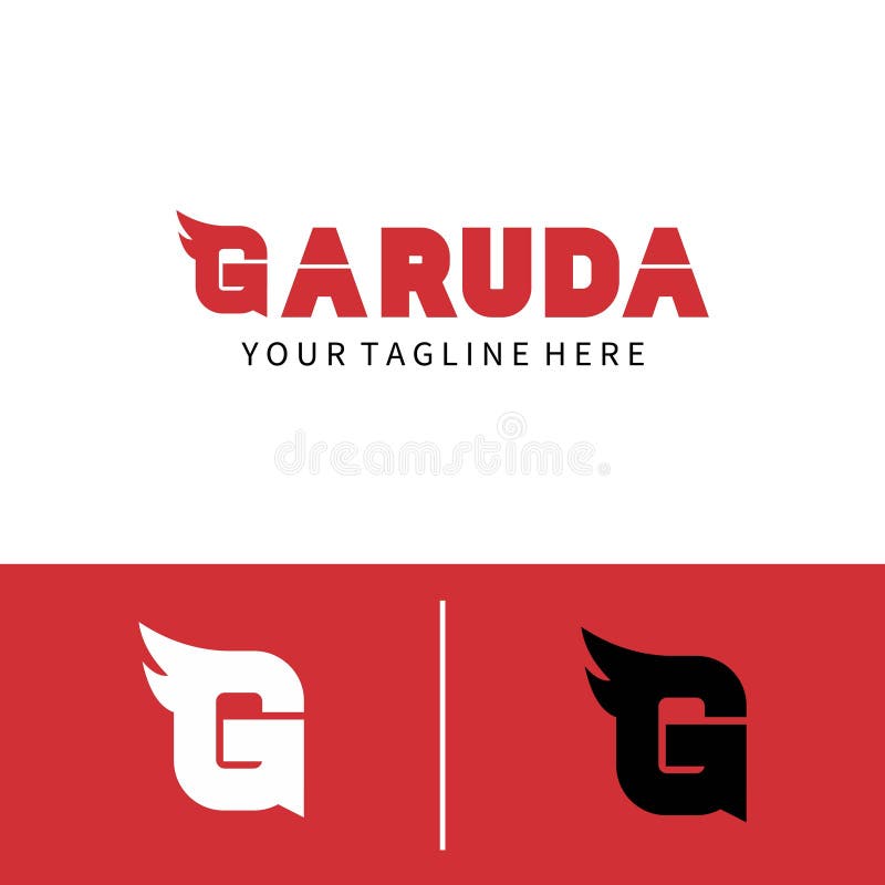 Letter Garuda Logo Design Your Tangline Here Stock Vector ...