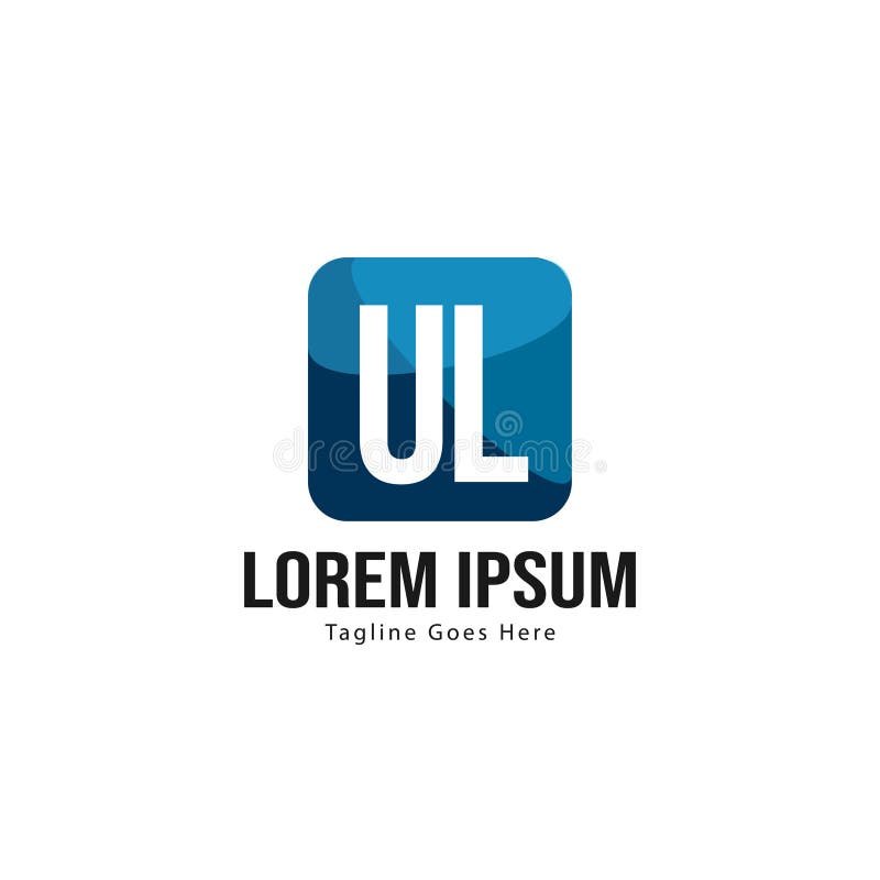 UL Letter Logo Design. Creative Modern UL Letters Icon Illustration ...