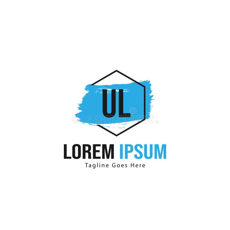 UL Letter Logo Design. Creative Modern UL Letters Icon Illustration ...