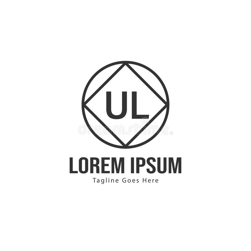 UL Letter Logo Design. Creative Modern UL Letters Icon Illustration ...
