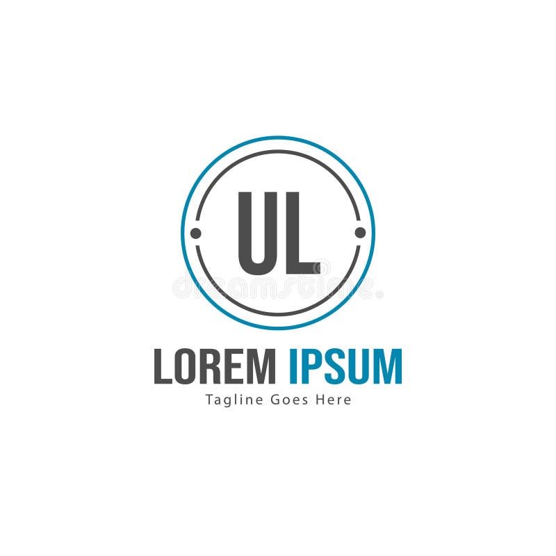 UL Letter Logo Design. Creative Modern UL Letters Icon Illustration ...