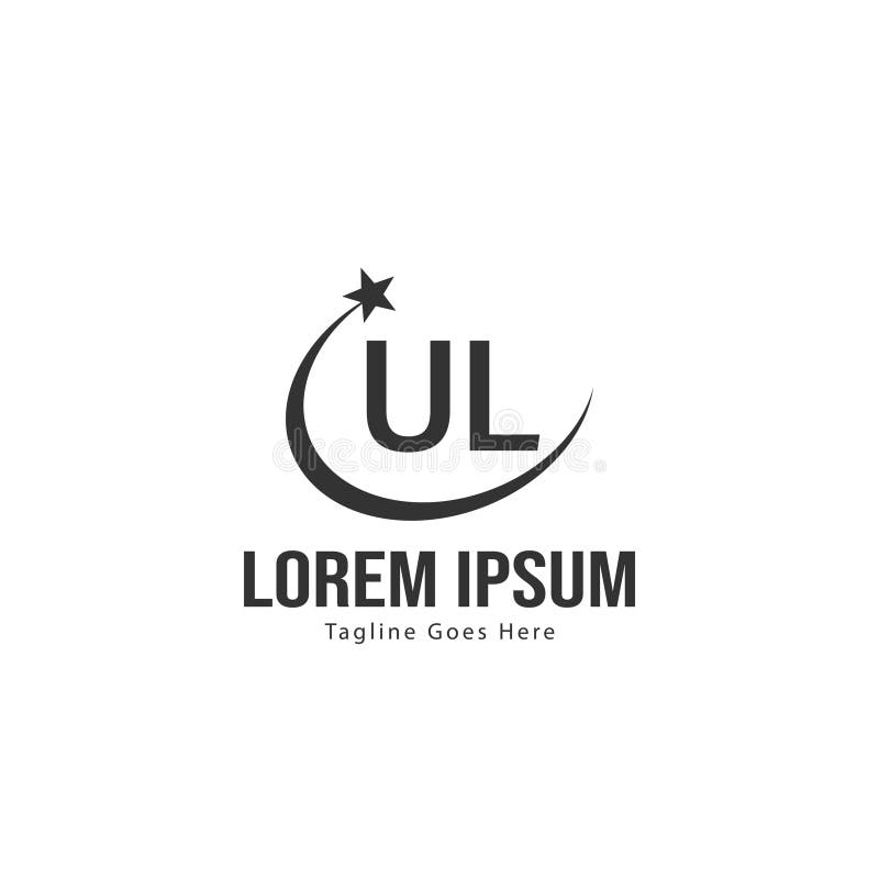 UL Letter Logo Design. Creative Modern UL Letters Icon Illustration ...
