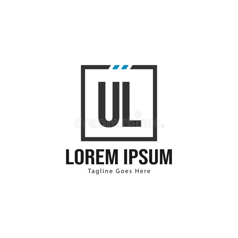 UL Letter Logo Design. Creative Modern UL Letters Icon Illustration ...