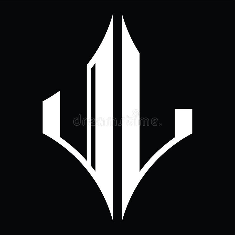 UL Logo Monogram with Diamond Shape Design Template Stock Vector ...