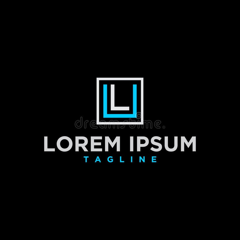 Ul Monogram Logo Design Inspiration Stock Vector - Illustration of icon ...