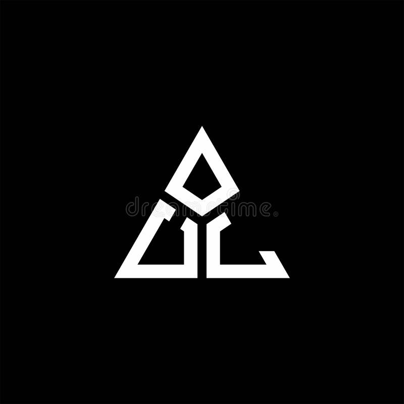 UL Monogram Logo with 3 Pieces Shape Isolated on Triangle Stock Vector ...