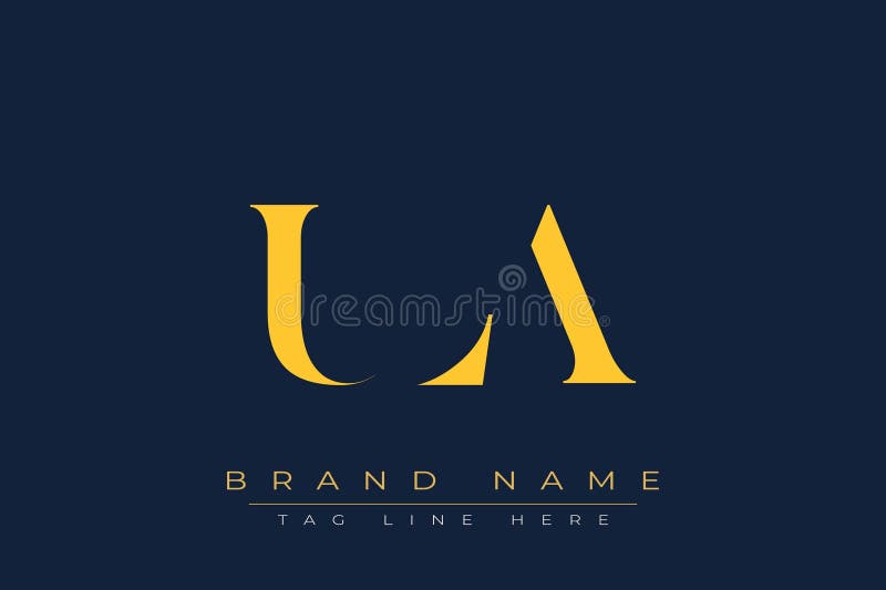 ULA Abstract Letter Logo Design Stock Vector - Illustration of emblem ...