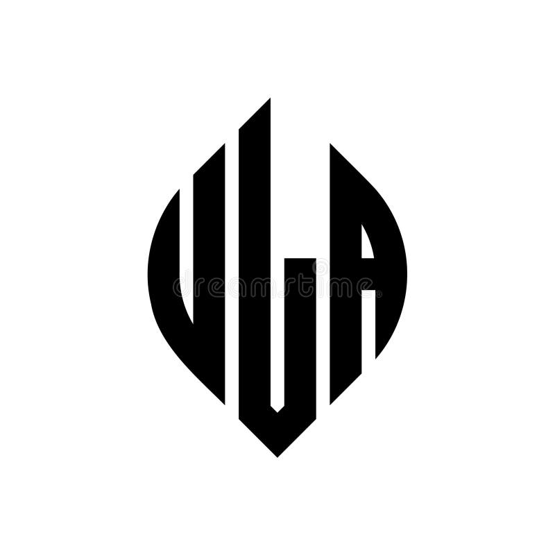 ULA Circle Letter Logo Design with Circle and Ellipse Shape. ULA ...