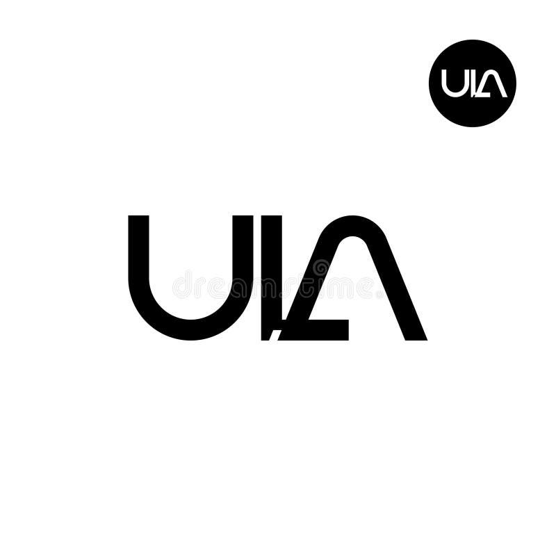 ULA Logo Letter Monogram Design Stock Vector - Illustration of company ...