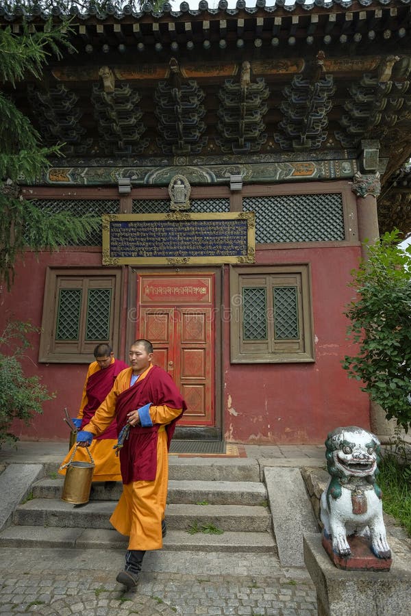 Gandantegchinlen Monastery in Ulaanbaatar, Mongolia Editorial Image ...